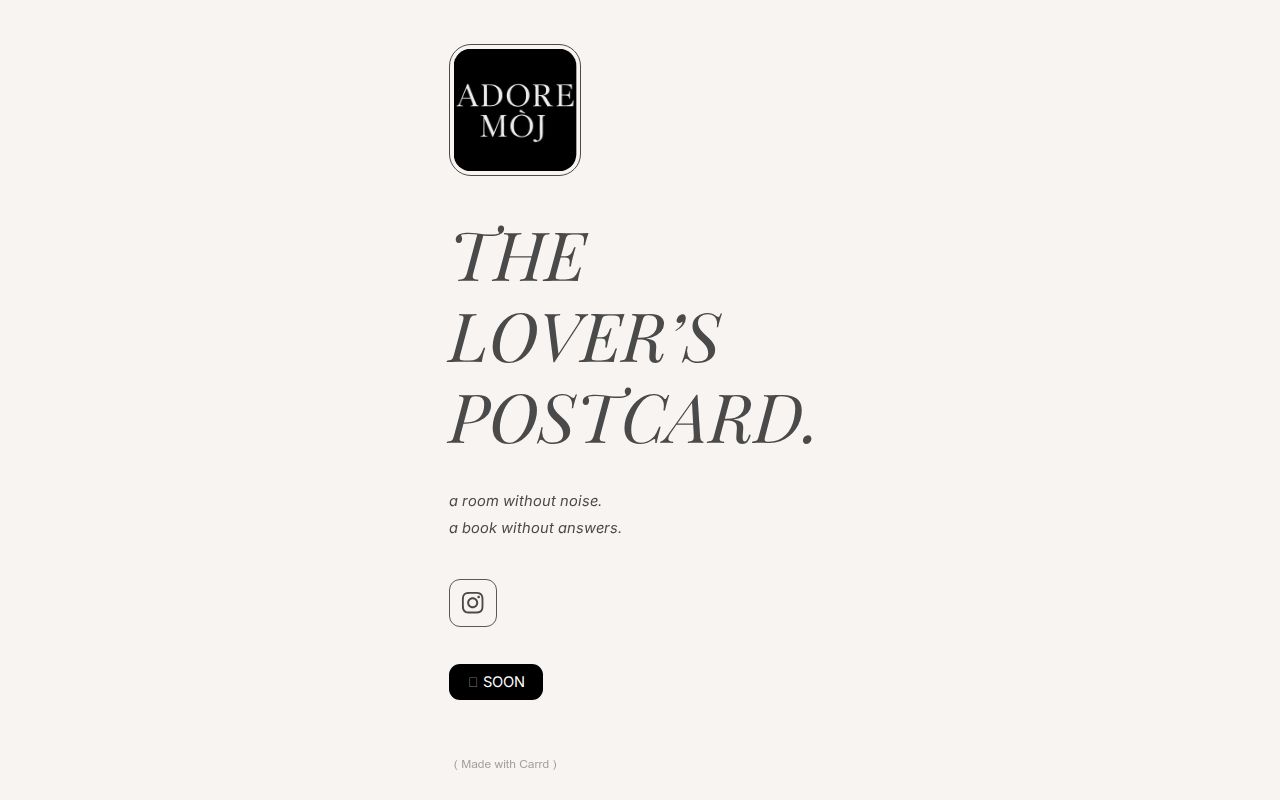 ADORE MÒJ
